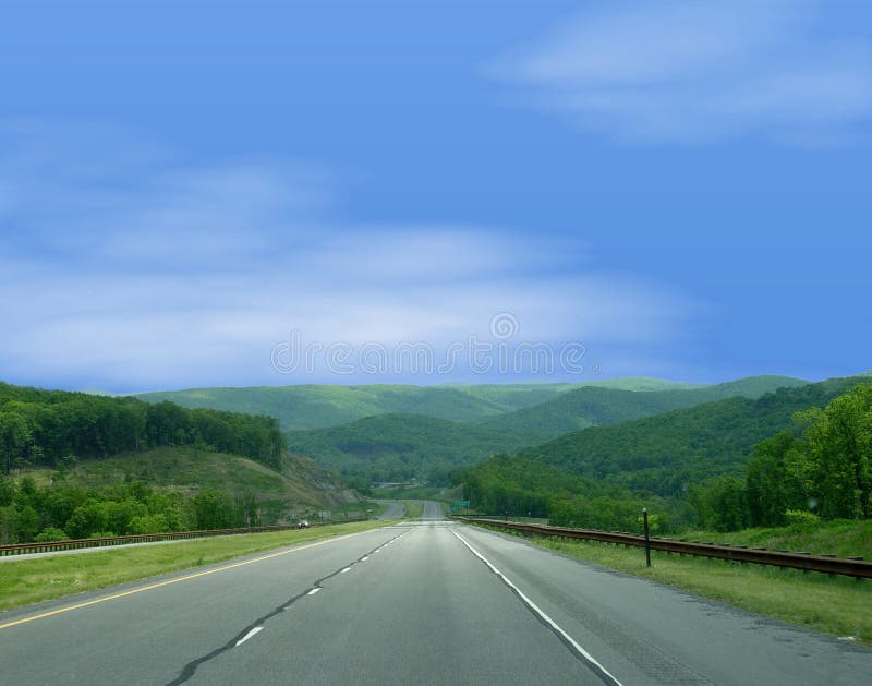 Endless Mountain View stock photo. Image of blue, lines - 268374