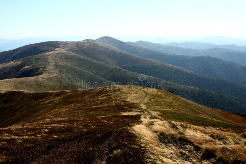 Endless mountains stock photo. Image of carpaei, depth - 28015846