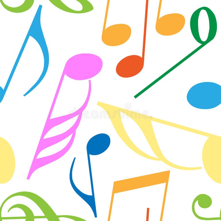 Endless music pattern stock vector. Illustration of event - 9035587