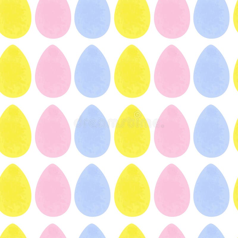 Endless Pattern of Easter Eggs in Trendy Pale Hues. Happy Easter ...
