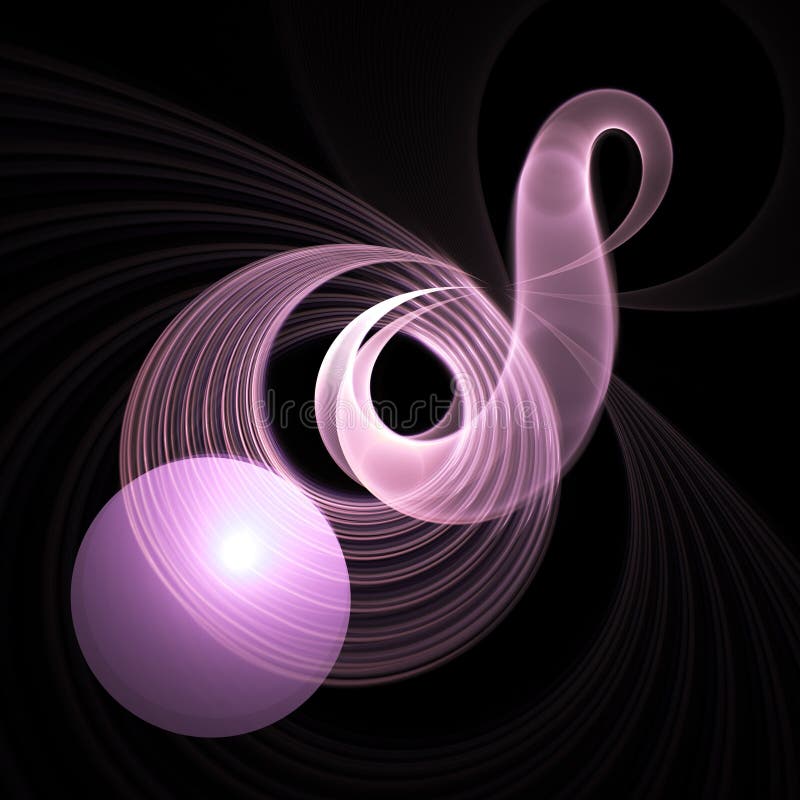 Endless pink spiral stock illustration. Illustration of curve - 82147380