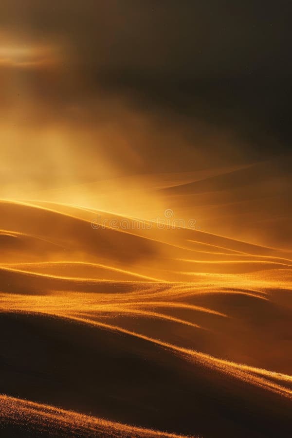 Endless Plains Where Shadows are Swallowed by the Light Creating a ...