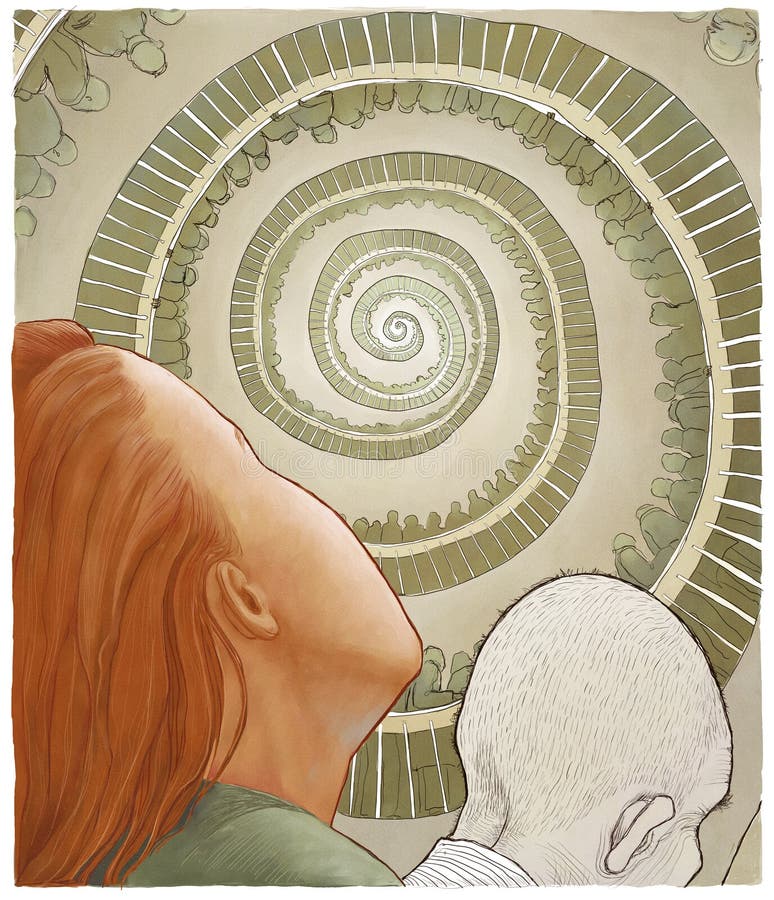 The endless queue stock illustration. Illustration of indoor - 76348735