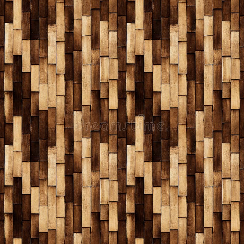 Seamless Pattern with Wooden Texture. Stock Illustration - Illustration ...