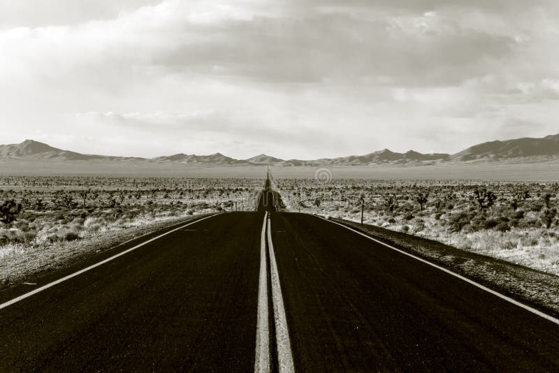 Death Valley National Park: Endless Road Stock Photo - Image of endless ...