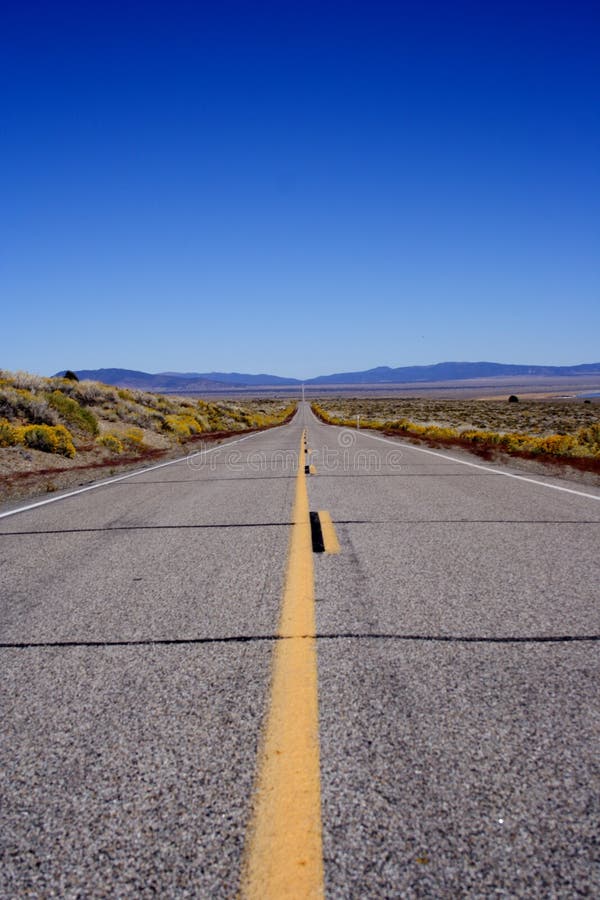 Endless road stock photo. Image of line, desert, solitude - 332900