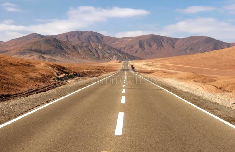 Endless road stock image. Image of landscape, bare, horizontal - 5102299