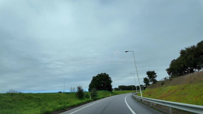 Endless Road View from a Driving Car Stock Footage - Video of driver ...