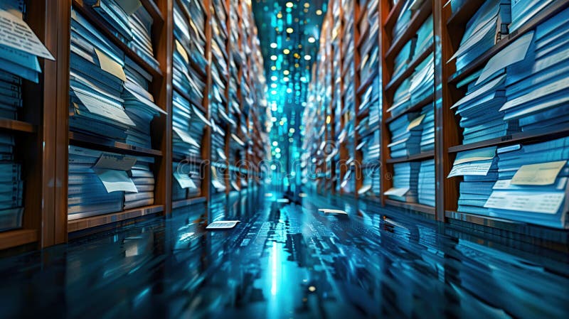 Bookshelves Perspective Stock Illustrations – 218 Bookshelves ...