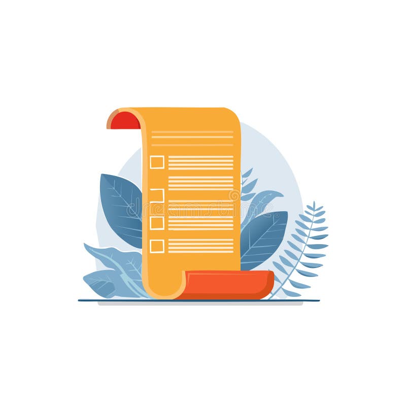 Endless Scroll of Digital Documents Stock Vector - Illustration of ...