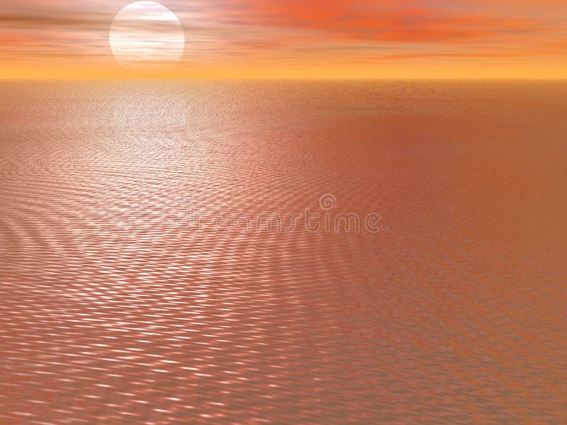 Endless Sea stock illustration. Illustration of ocean, yellow - 290886