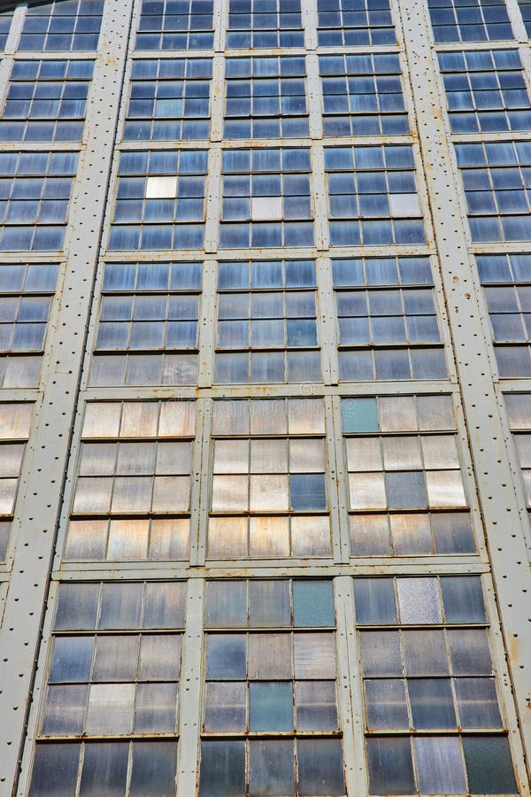 Endless Shades of Industrial Windows on Exterior of Building Stock ...
