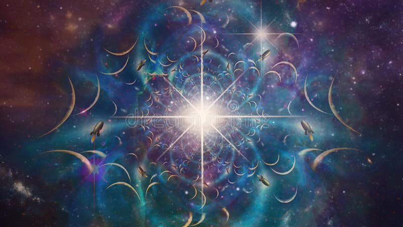 Planets in Fractal Dimensions Stock Footage - Video of atmosphere ...