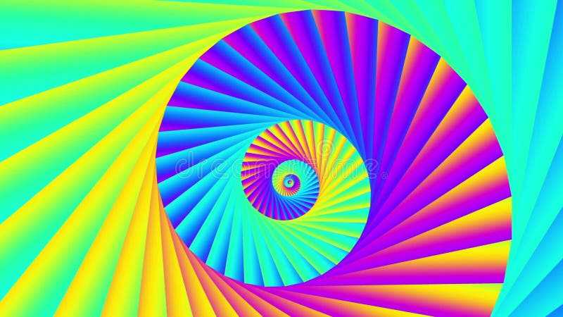 Endless Spiral. Seamless Loop Footage. Stock Video - Video of brignt ...