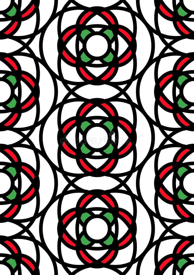 Endless stained glass stock illustration. Illustration of glass - 12237519