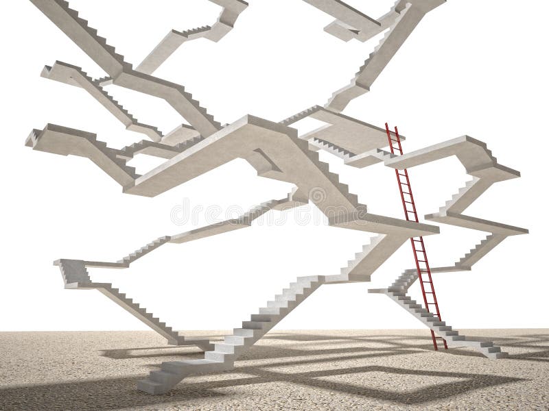 Endless stair stock vector. Illustration of outdoor, path - 53333359