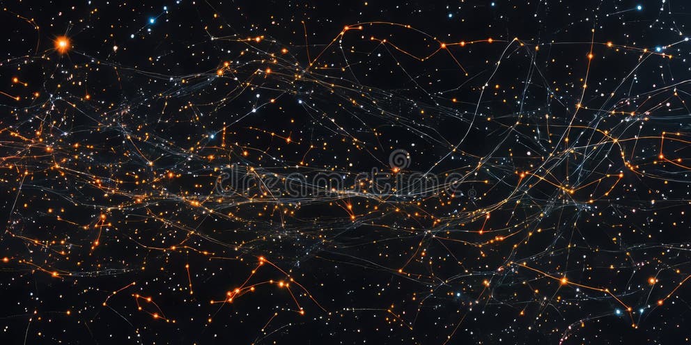 An Endless Starry Expanse Featuring a Network of Galactic Highways Made ...