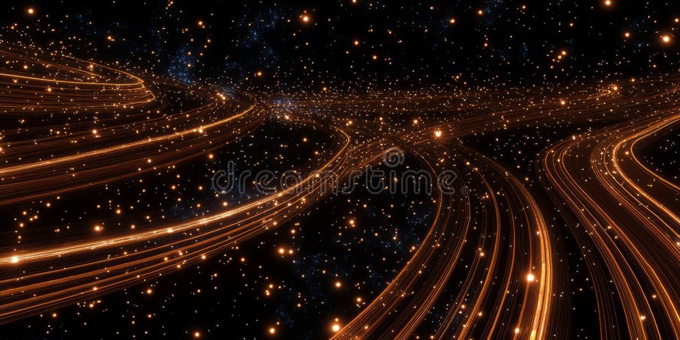 An Endless Starry Expanse Featuring a Network of Galactic Highways Made ...