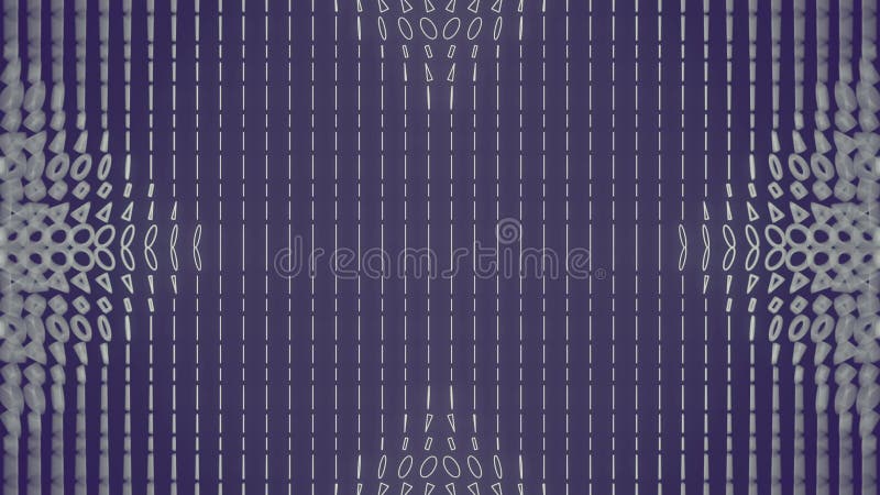 Endless Stream Animated Flat Geometric Shapes. 3d Rendering Loop ...