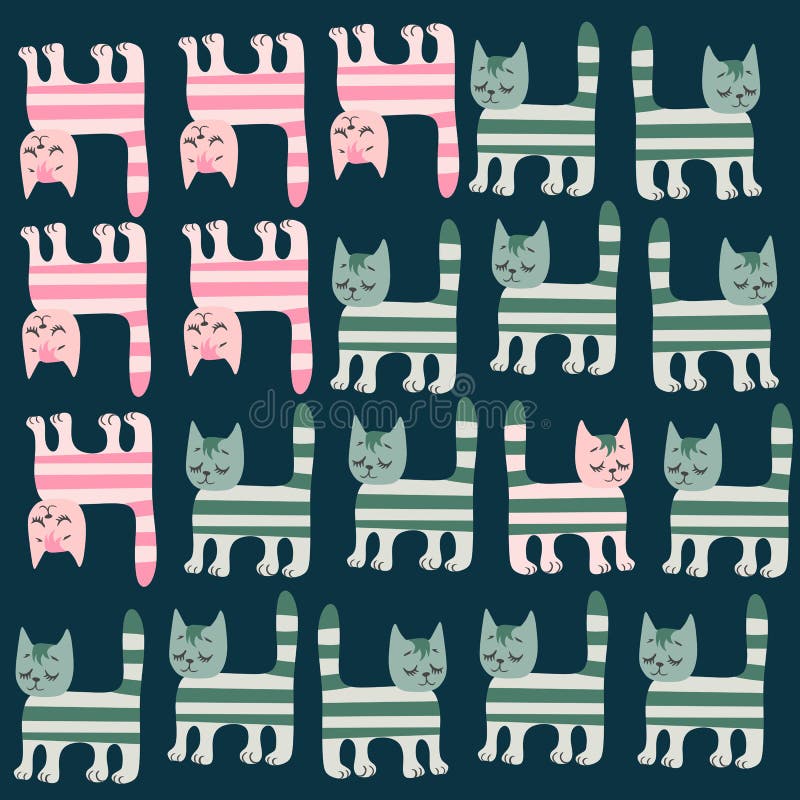 Endless Cartoon Forest Landscape Background Stock Illustration ...