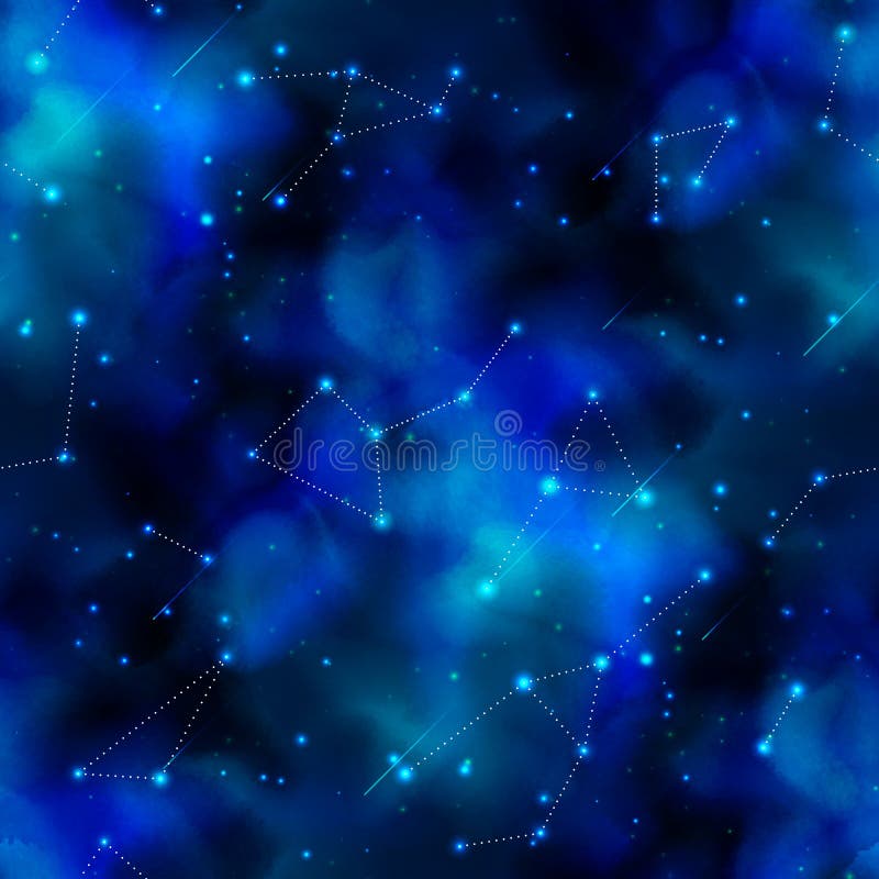 Endless Texture of Cosmic Universe Stock Vector - Illustration of ...