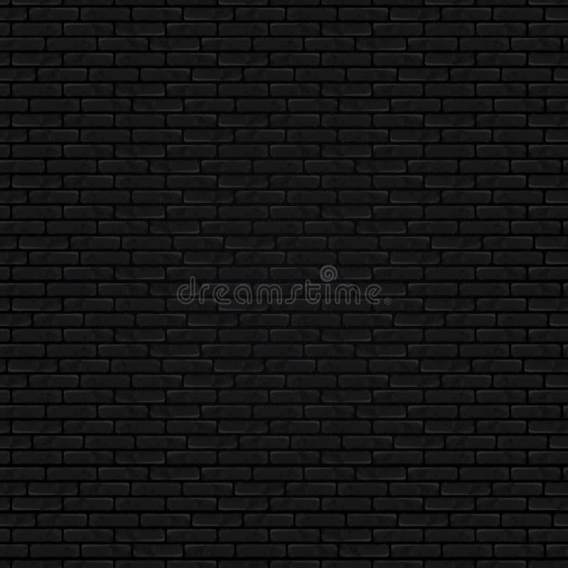 Endless Texture of Dark Brick Wall Stock Vector - Illustration of ...