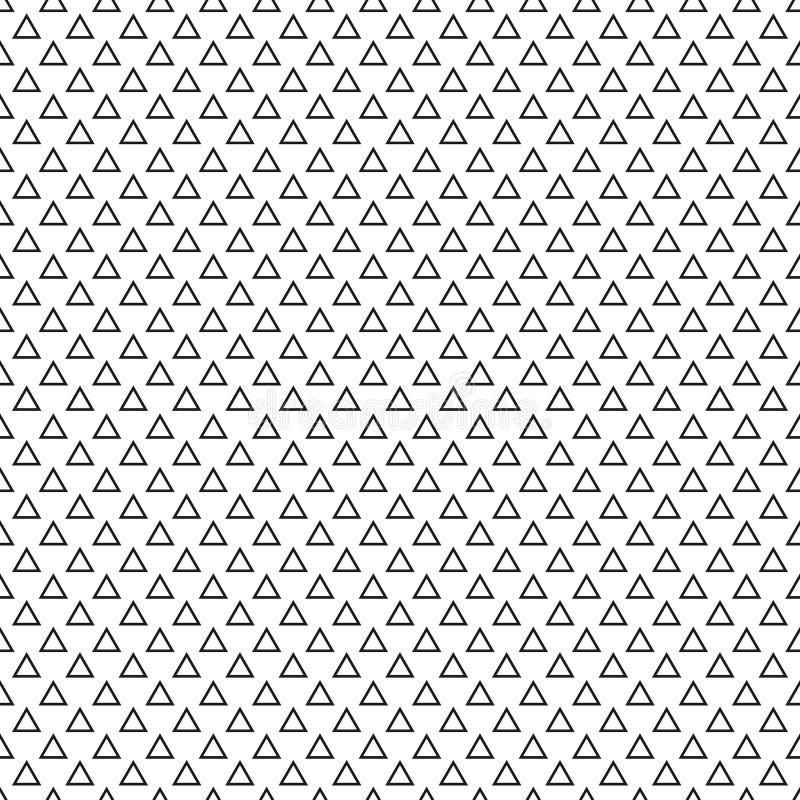 Endless Texture Made of Equilateral Black Triangles on White Background ...