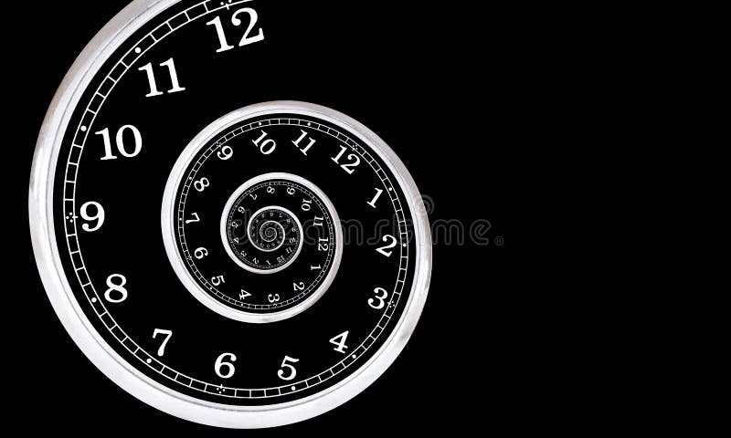 Endless Time Spiral Creative Concept Stock Illustration - Illustration ...