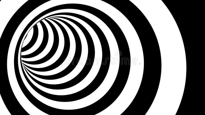 Endless Tunnel Black White Able To Loop Seamless Stock Footage - Video ...