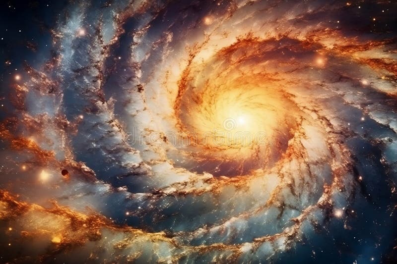 Endless Universe with Stars and Galaxies in Outer Space Stock Image ...