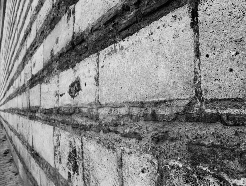 Endless wall perspective stock photo. Image of long, sunshine - 9184834