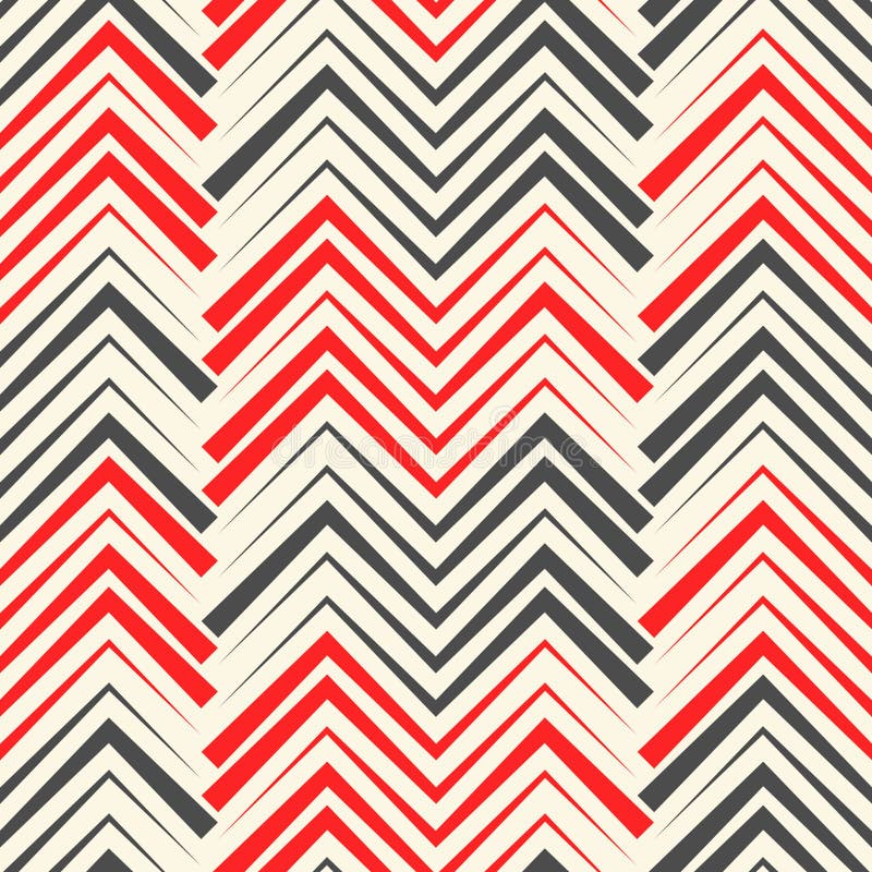Endless Zig Zag Wallpaper. Modern Geometrical Pattern Stock Vector ...