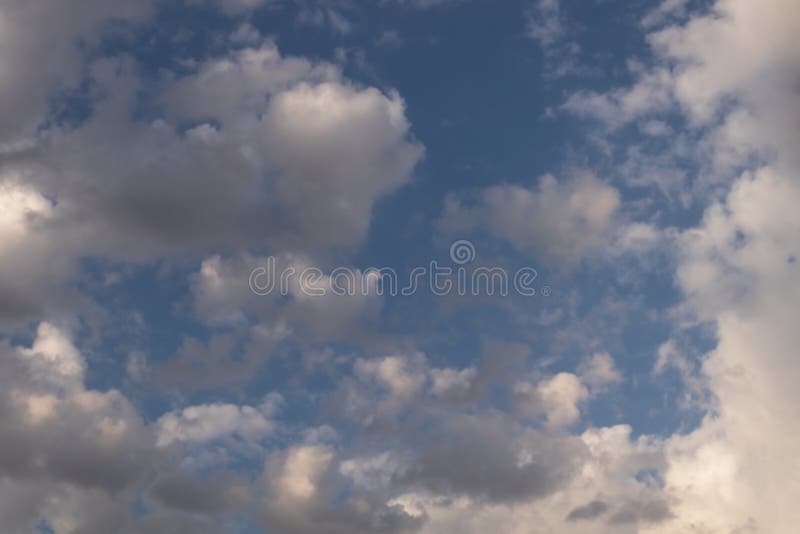 The Endless Distance of the Clouds, Like Cotton Candy, in the Rays of ...