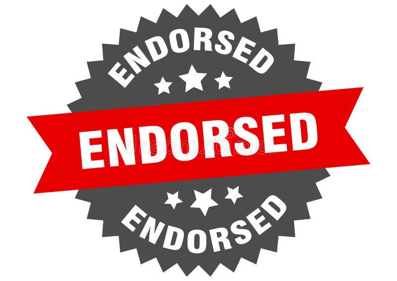 Endorsed Banner Stock Illustrations – 197 Endorsed Banner Stock ...