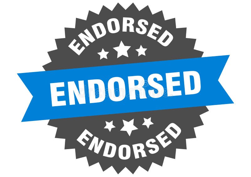 Endorsed rubber stamp stock illustration. Illustration of ratified ...