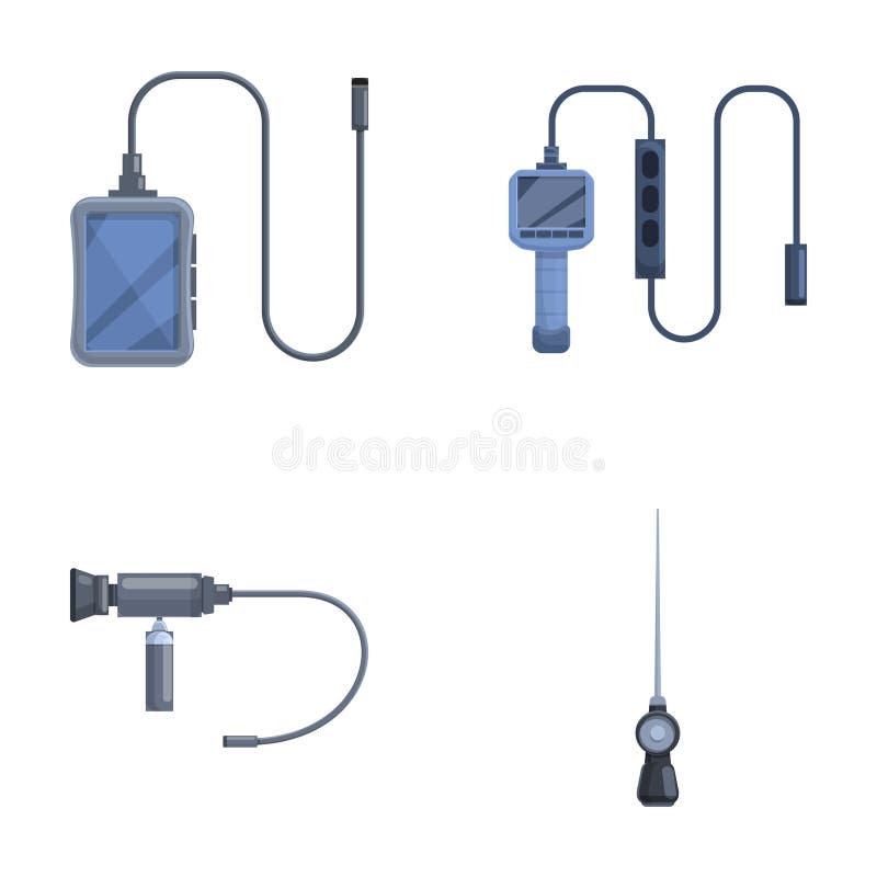 Endoscope Icons Set Cartoon Vector. Gastroscopy Endoscope Device Stock ... Endoscope Icons Set Cartoon Vector. Gastroscopy Endoscope Device Stock ...