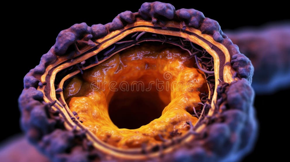 An Endoscopic View of the Colon with Marked Areas of Interest for ...