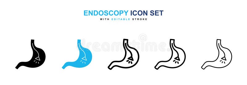 Endoscopy icon vector stock illustration. Illustration of vector ...