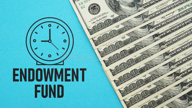 Endowment Fund is Shown Using the Text Stock Photo - Image of currency ...