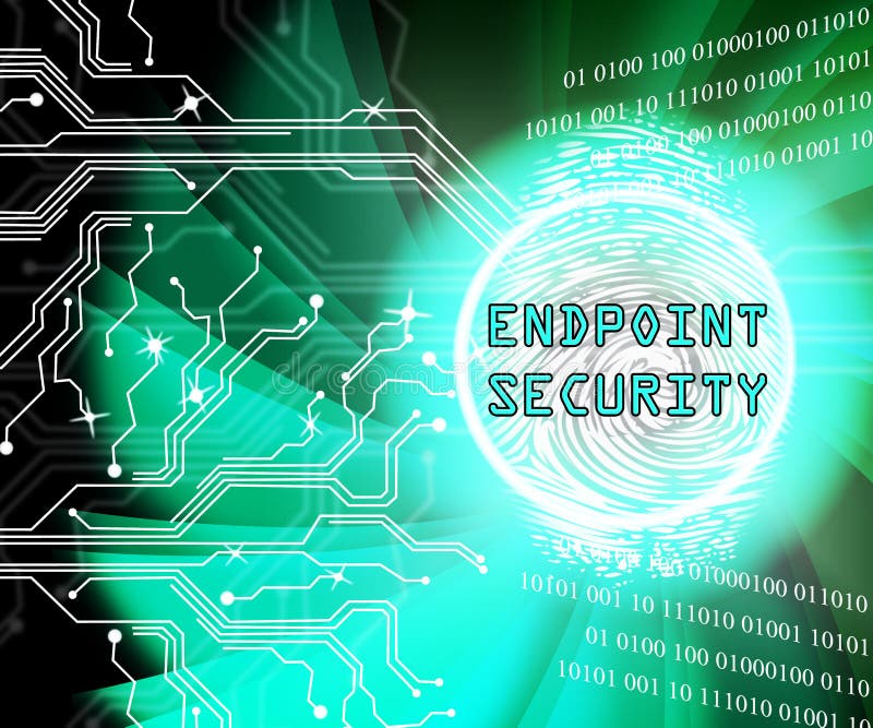 Endpoint Security Safe System Protection 3d Illustration Stock ...