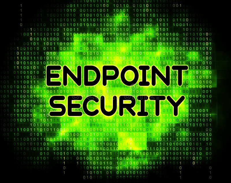 Endpoint Security Safe System Protection 2d Illustration Stock ...