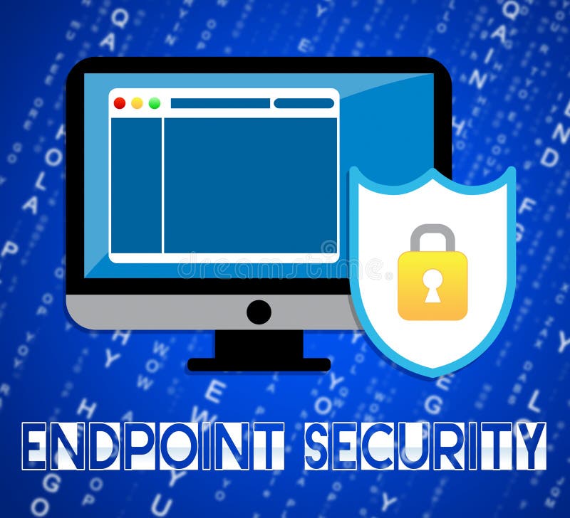Endpoint Security Management Stock Illustration - Illustration of ...