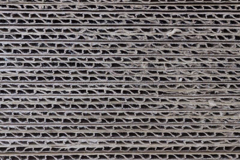The Ends of the Side Surfaces of Dense Sheets of Cardboard Close Up ...