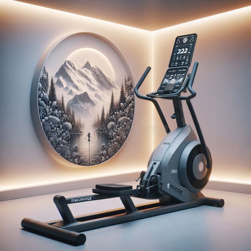 Endurance Ski Machine a Compact Ski Erg Machine with Fluid Curve Stock ...