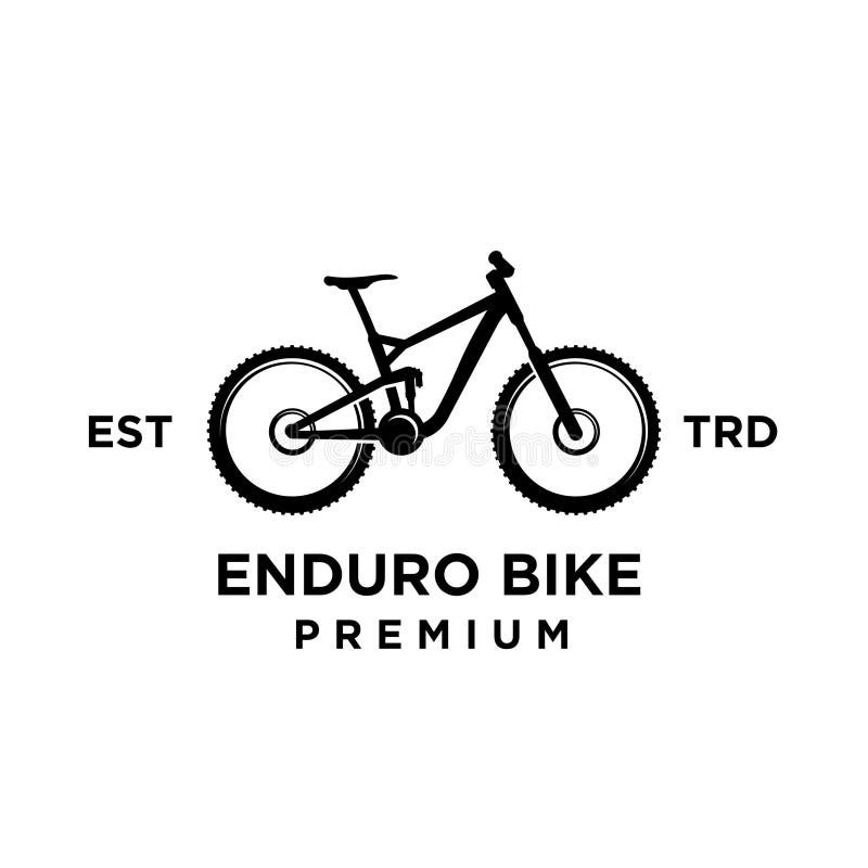 Enduro Downhill Bike Mtb Icon Design Logo Stock Vector - Illustration ...