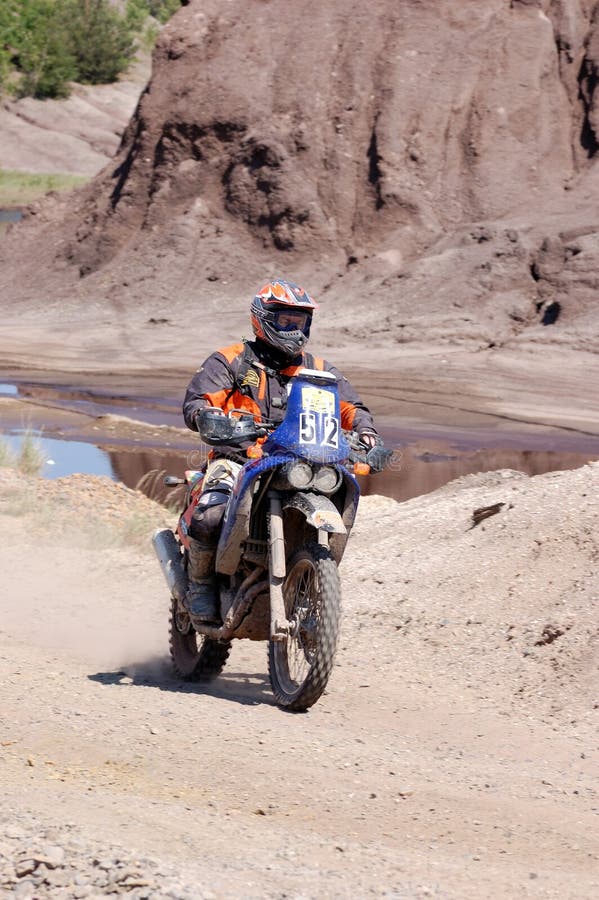 Enduro Rider at Motocross Competition Editorial Stock Image - Image of ...