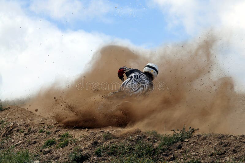 Enduro rider editorial image. Image of berm, rider, track - 70501135
