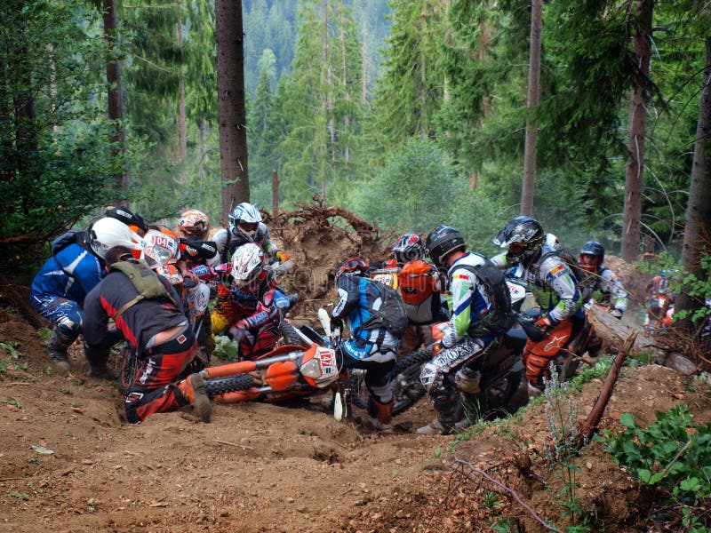 Enduro Romania 2 editorial photography. Image of competition - 46865137
