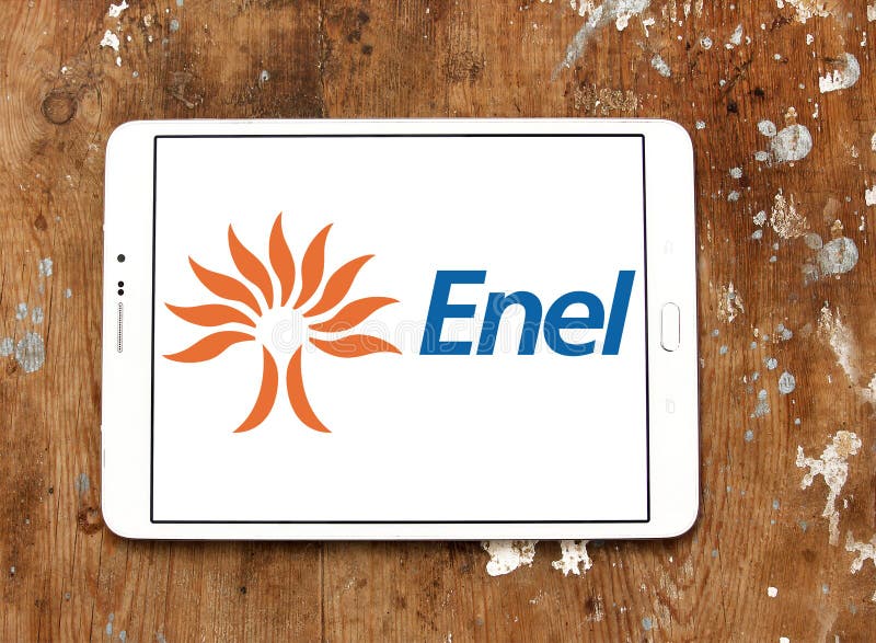 Enel-Energiekonzernlogo redaktionelles stockfoto. Bild von bergbau ...