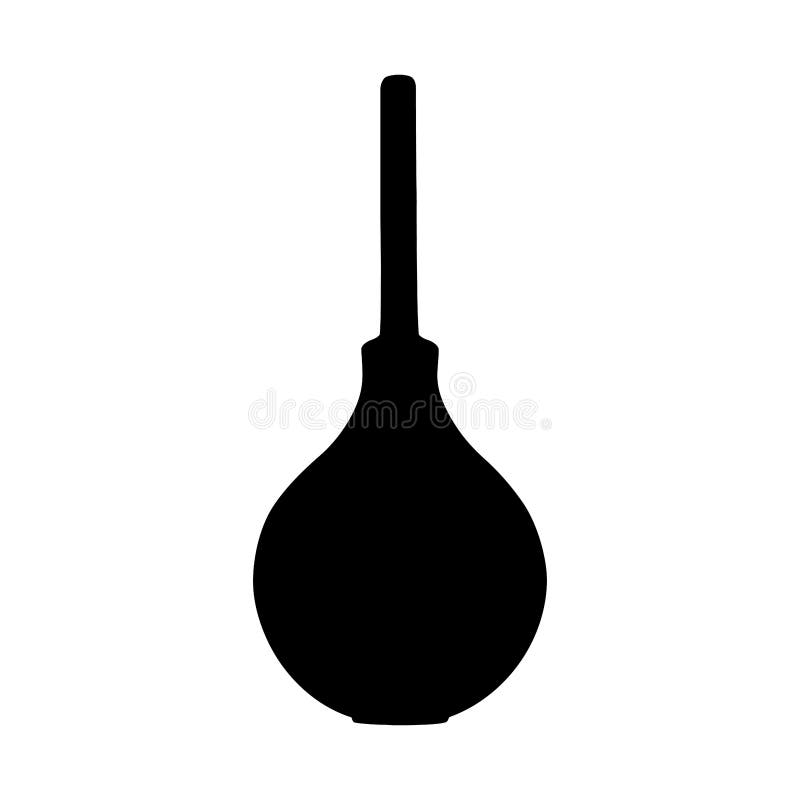 Enema De Pera Médica En El Vector. Ilustración del Vector - Ilustración de icono, jeringuilla ...